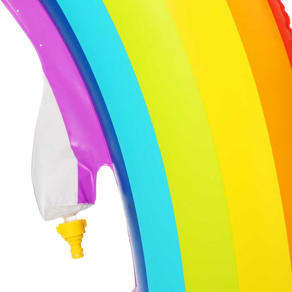 Kids Rainbow Inflatable Water Sprinkler Toy Safe Pvc Gardenbeach Fun ...