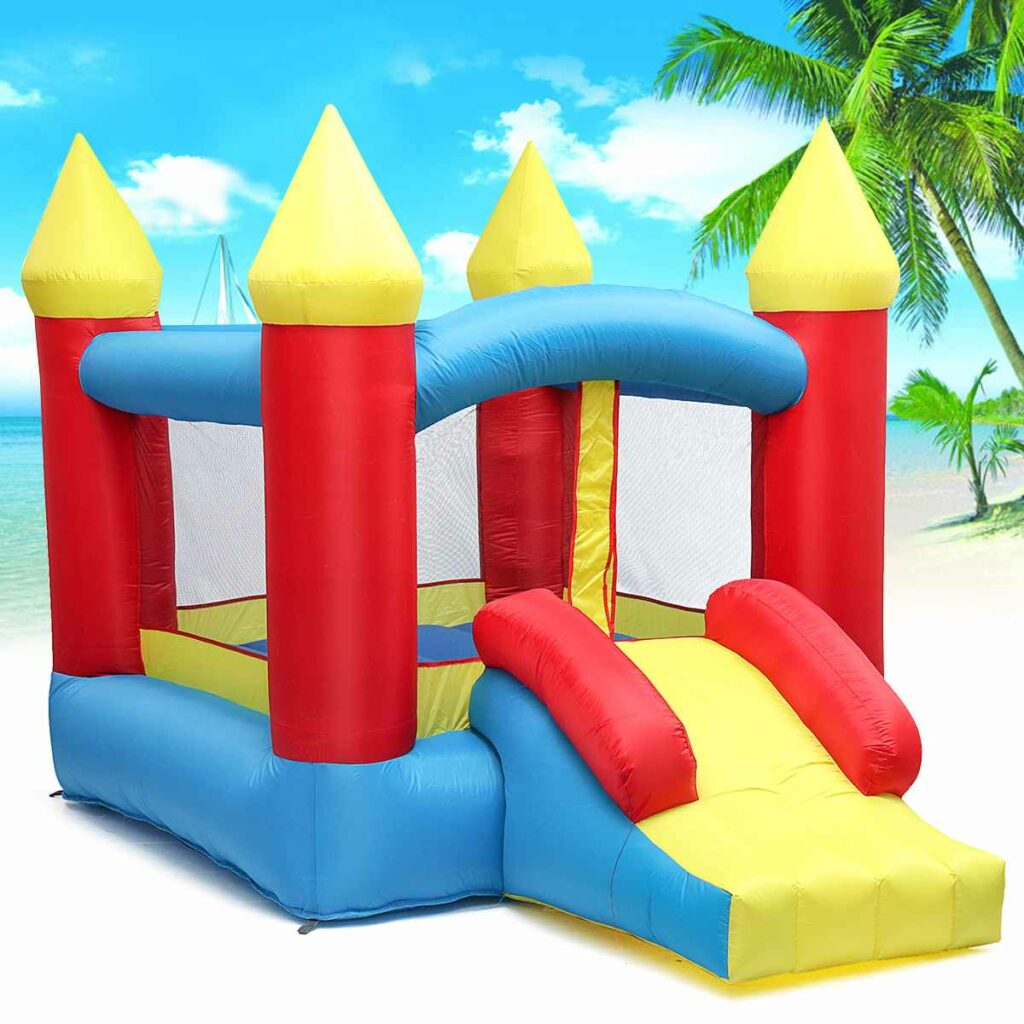 Kids Inflatable Trampoline Bouncy Castle Set For Indooroutdoor Play ...