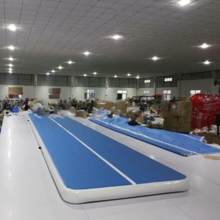 Kids Blue 10m Inflatable Gymnastics Tumbling Air Track With Pump ...
