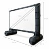 Portable Inflatable 145ft Outdoor Movie Projector Screen With Air ...