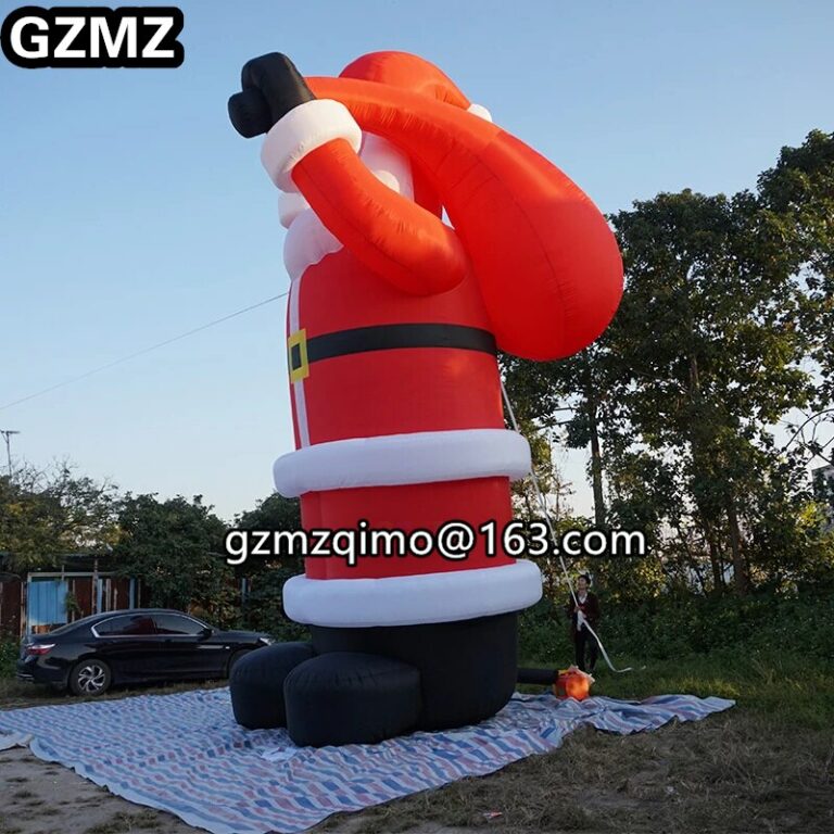 Jumbo Inflatable Santa Claus With Gift Bag Christmas Party Decoration ...