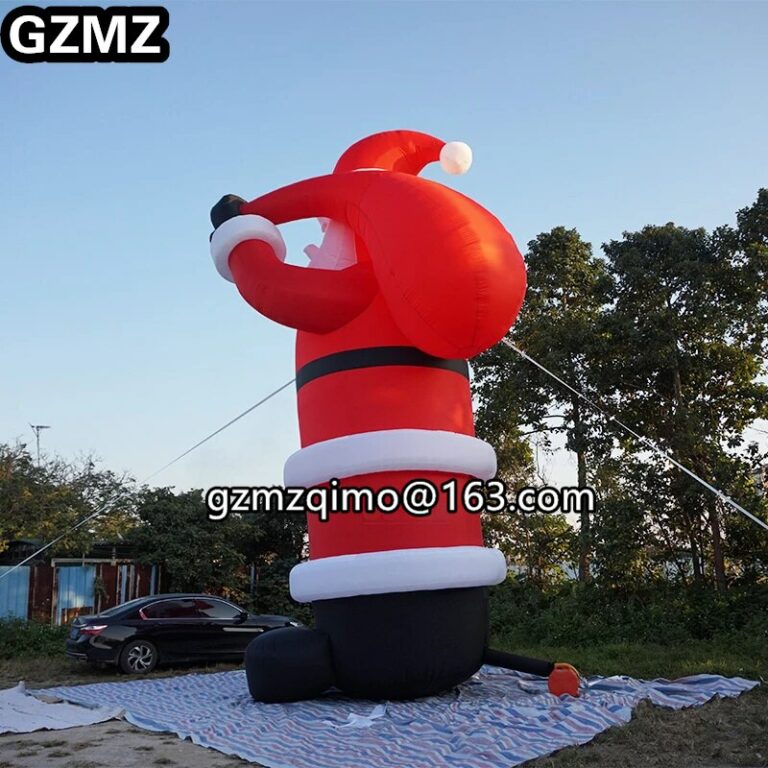 Jumbo Inflatable Santa Claus With Gift Bag Christmas Party Decoration ...