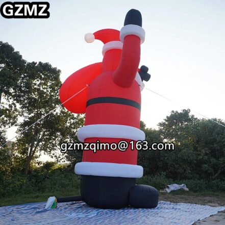 Jumbo Inflatable Santa Claus With Gift Bag Christmas Party Decoration ...