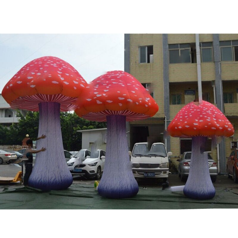 Outdoor Led Illuminated Giant Inflatable Mushroom For Festive Party ...