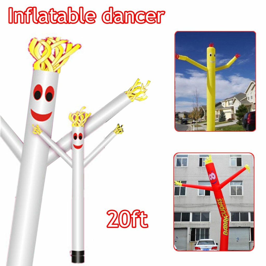 20ft Inflatable Sky Dancer Winddriven Advertising Tube Puppet Flag ...