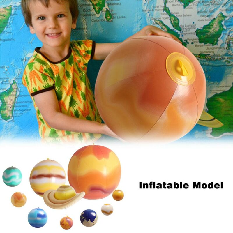 10piece Solar System Inflatable Ball Set For Kids Learning Outdoor Fun ...