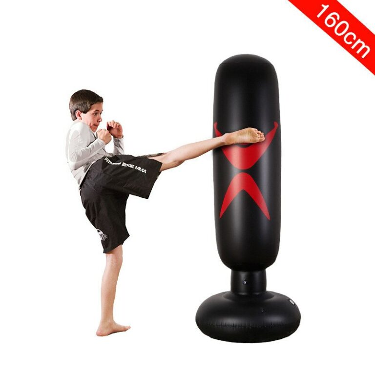 160cm Inflatable Boxing Punching Bag Freestanding Muay Thai Training ...