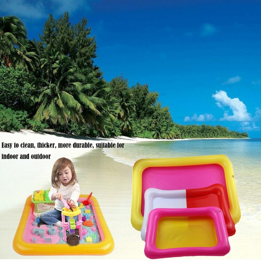 Indoor Inflatable Pvc Sandbox Sensory Play Pool Sand Castle Tray For ...