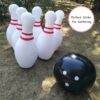 Giant Inflatable Kids Bowling Set 40inch Pins 24inch Ball For Outdoor ...