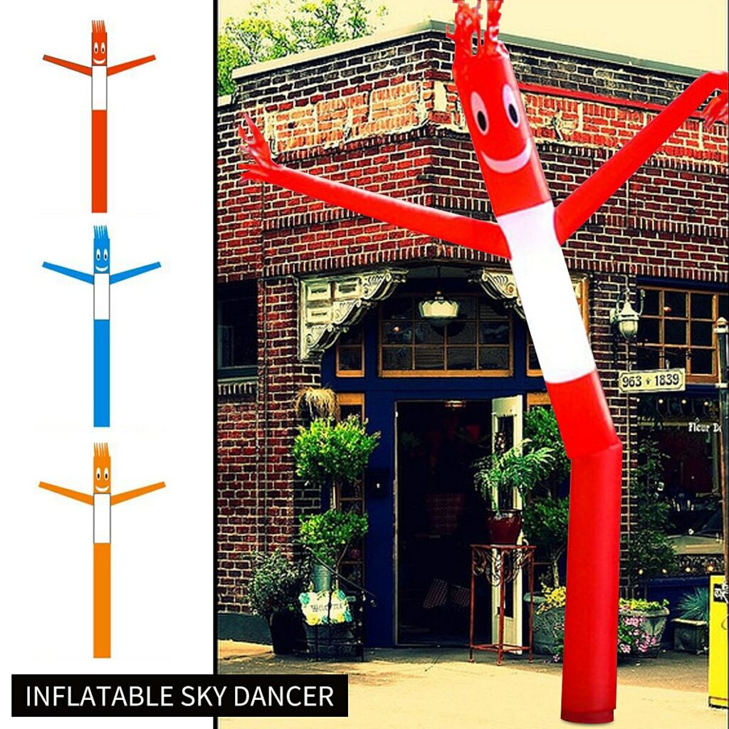 Inflatable 20ft Sky Dancer Blower 56m Tube Man For Effective ...