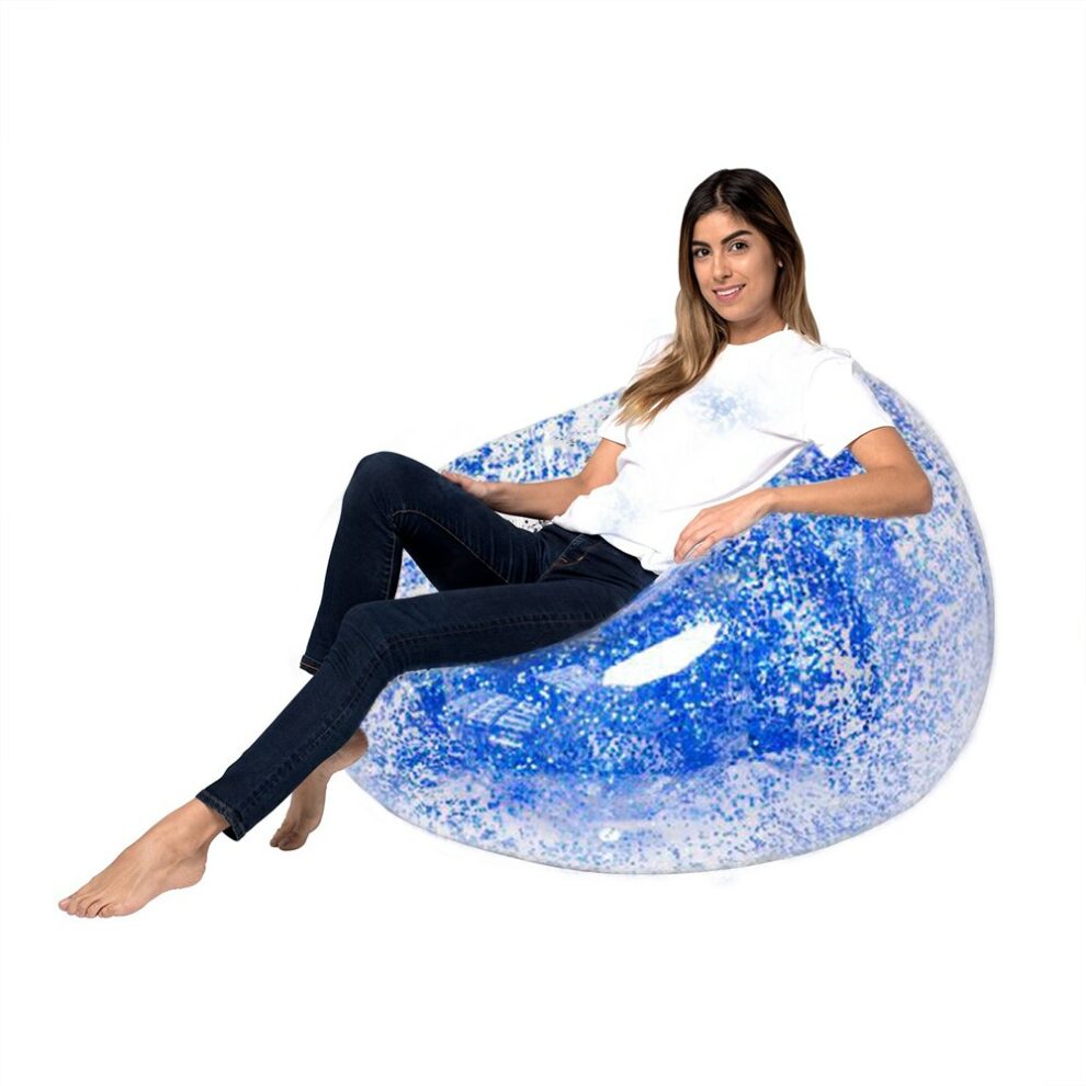 Giant 100cm Inflatable Glitter Sofa Lounger For Indooroutdoor ...