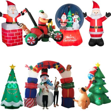 20ft Giant Outdoor Christmas Inflatable Santa Claus For Festive ...