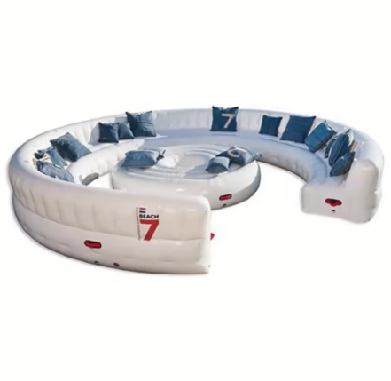 Ultimate Beach Air Lounge: 30-Seat Round Inflatable Outdoor Party Sofa ...